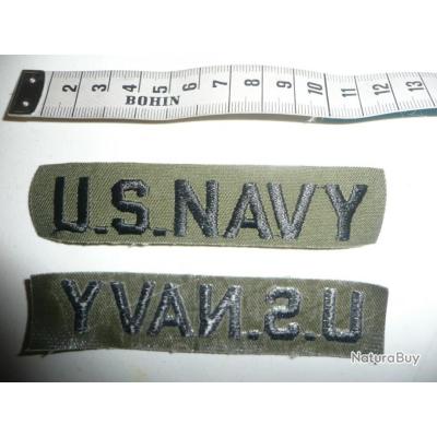 PATCH INSIGNE ORIGINAL US NAVY ( POST WAR ) vert ( marine bateau ...