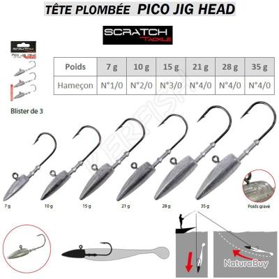 PICO JIG HEAD SCRATCH TACKLE 28 g - Têtes plombées (5519525)