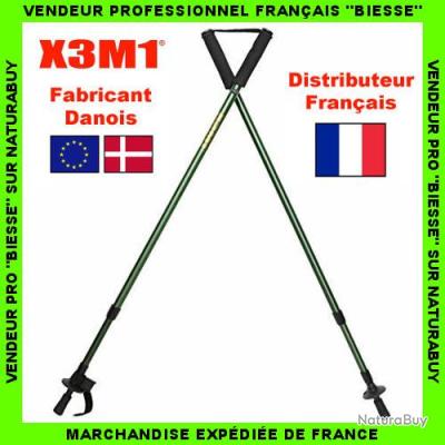 Canne de Pirsch Approche BIPODE Réglable X3M1 Neuve avec housse de ...