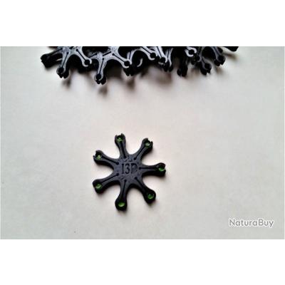 Etoile porte amorces 7 branches pour revolver poudre noire (Blanche ...
