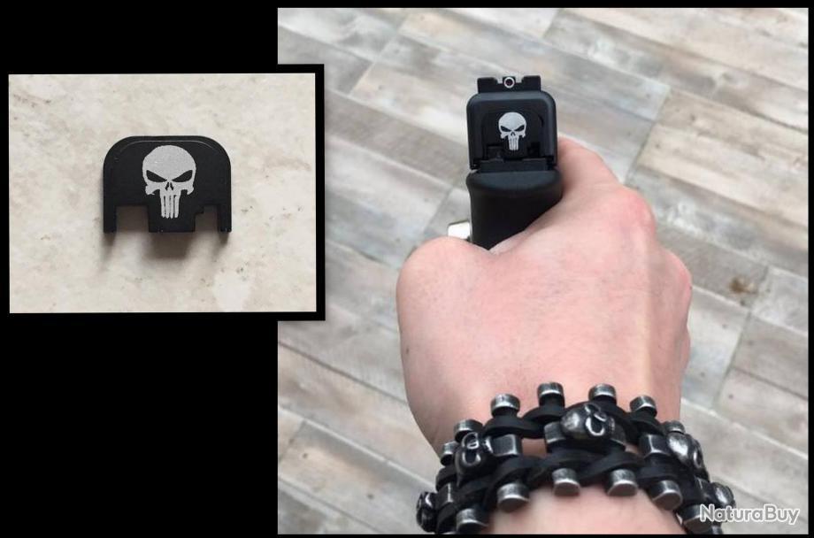 Cover punisher pour glock Gen 5 - NEUF - Décor arrière ornement culasse ...