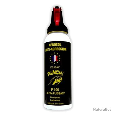 Bombe Lacrymogène 100ml Gaz CS Anti-Agression - Bombe lacrymogène à gaz ...