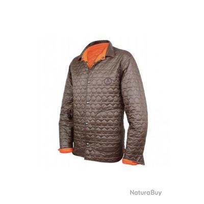 VESTE MATELASSEE REVERSIBLE ORANGE CHOCO STENSON JUMFIL - Vestes et ...