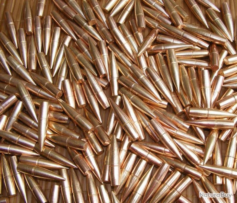 X 100 Balles 8mm D, monobloc cal 327 - 12,8 g - TAR - ogives originales ...