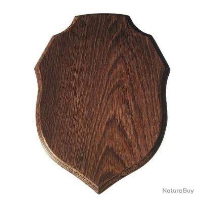 Écusson chevreuil 23 x 17 cm en chêne massif vernis - Ecussons (10057513)
