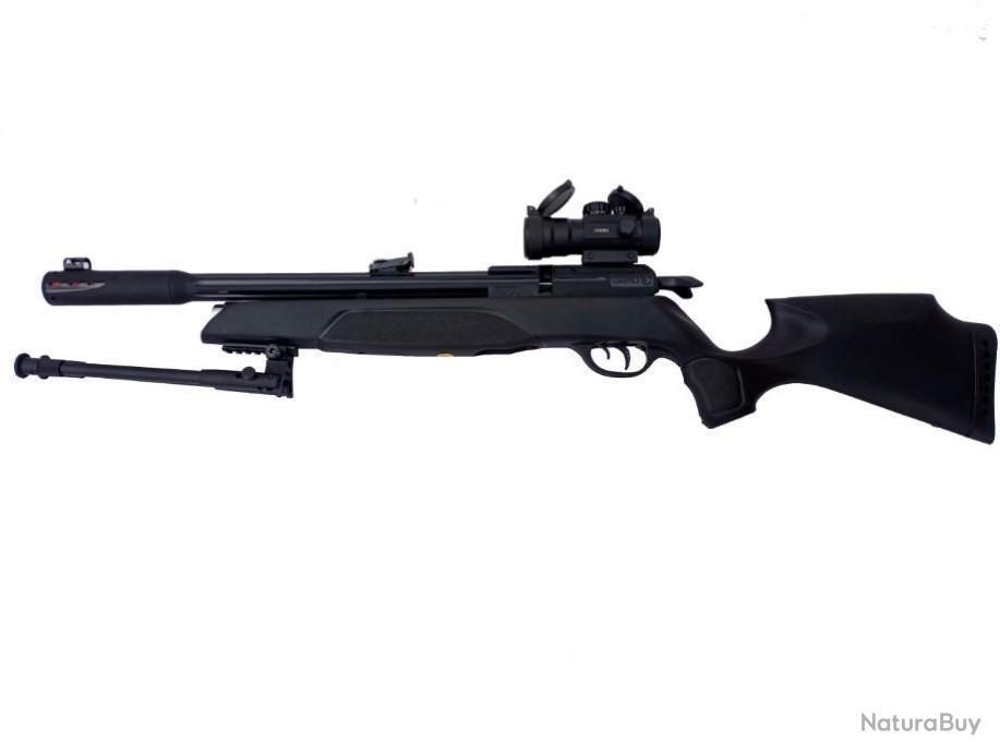 CARABINE + BIPIED PCP GAMO ARROW Cal. 4,5 mm, 19,9 joules + Red Dot ...