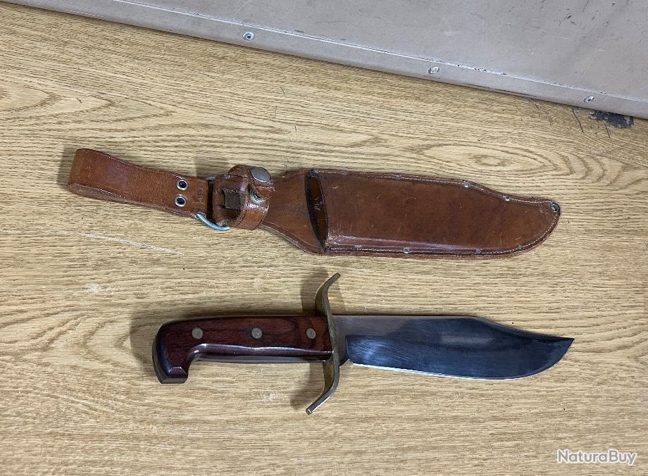 RARE ORIGINAL AUTHENTIQUE US ARMY LARGE W49 WESTERN BOWIE KNIFE DATE ...