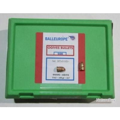 Lot 100 ogives Balleurope , calibre 8mm92, ogive plombs 108 grains ...