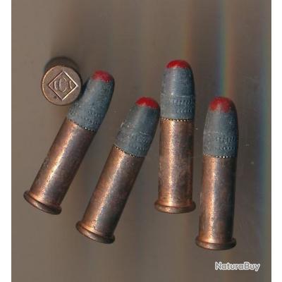 (10400) UNE cartouche 22 Long Rifle TRAÇANTE Militaire Britannique pour ...