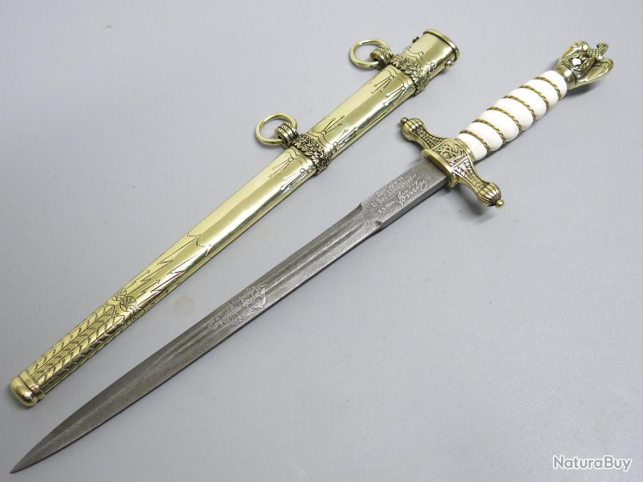 Dague U-B Donitz lame damas - Couteaux et dagues militaires (14148838)