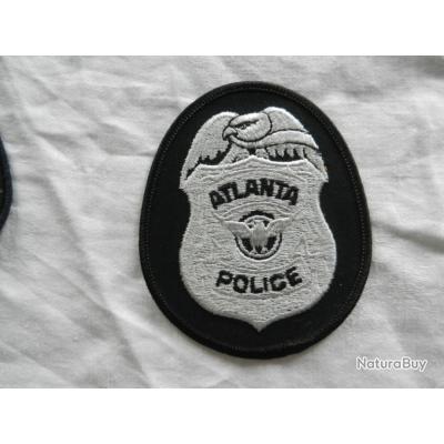 Ancien insigne badge de Police US américain Atlanta - Insignes en tissu ...