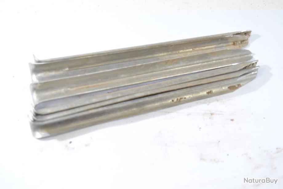 Lot x 6 piquet sardine de tente aluminium années 1950. Idéal ...