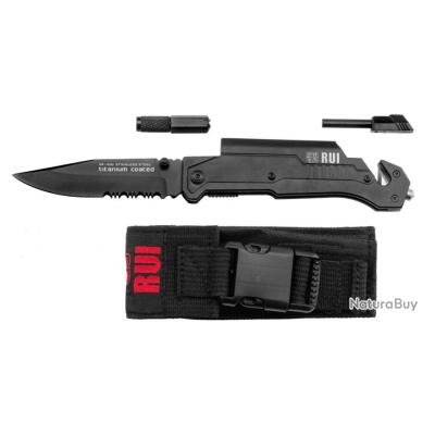 COUTEAU DE SURVIE RUI K25 - LAMPE - ALLUME FEU - Couteaux tactiques ...