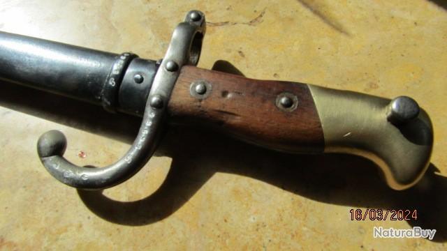 Baionnette jus monomatricule fusil Gras fourreau Manufacture d'armes St ...