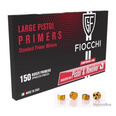 Amorces FIOCCHI Primers Large Pistol x150 - Amorces de catégorie B ...