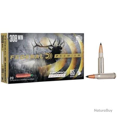 Munitions Federal Premium Ogive Trophy Copper - Cal. 308 Win. - 165 ...