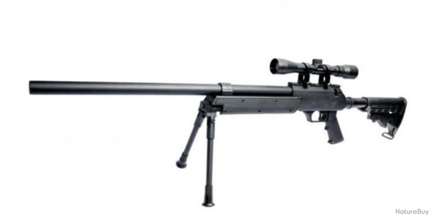 Pack complet Fusil de précision Urban Sniper Metal Spring + BiPied ...