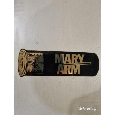 Autocollant chasse MARY ARM neuf - Armes, munitions, optiques ...