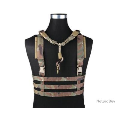 Veste Legere Molle Low profile Chest Rig - Multicam - Emerson - Gilets ...