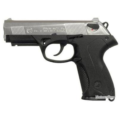 Pistolet Bruni - P4 - 9mm - Gaz - Nickelé - Pistolets d'alarme (12118021)