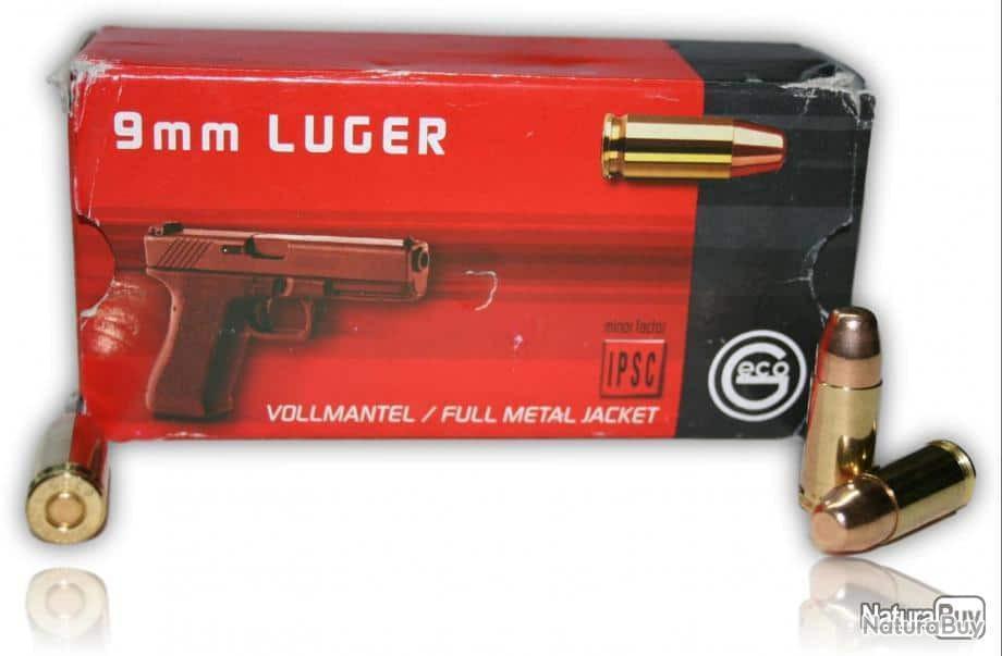 GECO 9X19 FMJ 154GR SUBSO X50 - Munitions de Catégorie B (15193351)