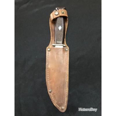 COUTEAU DE CHASSE SCOUT SANPEUR MANCHE BAKELITE - Couteaux droits et ...