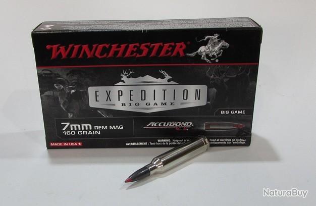 1 boite neuve de 20 cartouches calibre 7mm Remington Magnum, Winchester ...