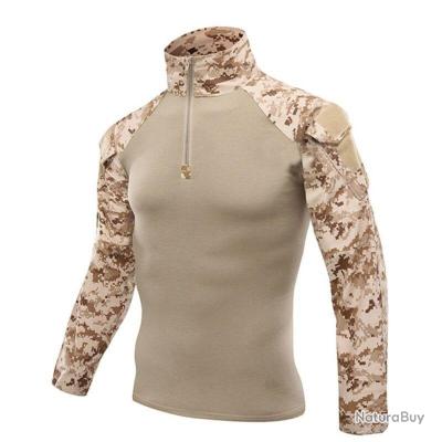 Chemise combat UBAC BS Tactical Digital Desert - Chemises tactiques ...