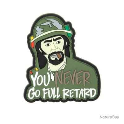 Patch pvc "YOU NEVER GO FULL RETARD" - Ecussons - Patch Airsoft (12597175)