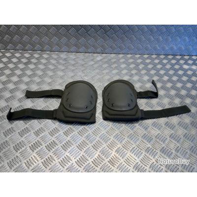 Genouillère protège genoux mil-tec vert olive airsoft paintball ...