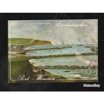 Arromanches port winston débarquement de normandie 6 juin 1944 carte ...