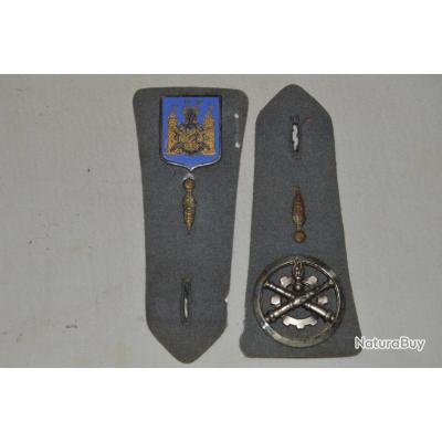 PATTES D'EPAULE SERVICE DU MATERIEL-INSIGNE CIS M1 & INSIGNE DE BERET ...