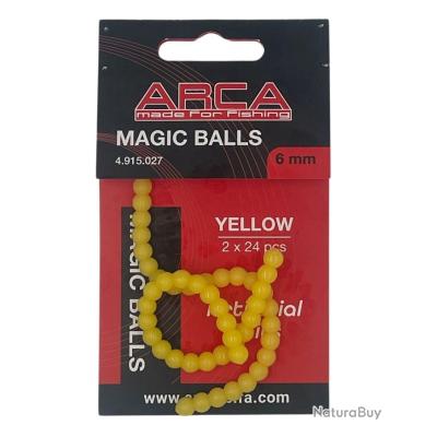 ARCA ESCHE ARTIFICIELLE MAGIC BALLS ARCA Jaune 6,00mm - Esches (12978162)