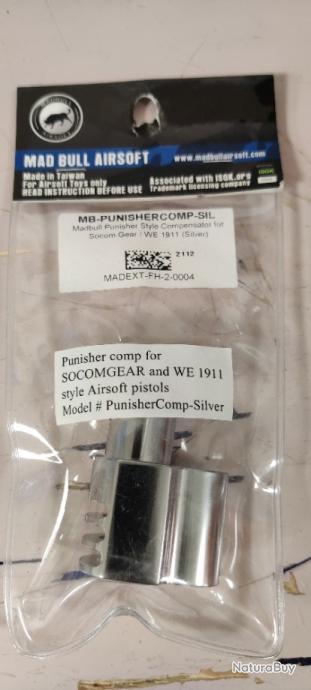 Compensateur Mad Bull[Punisher Edition] GBB airsoft - Cache flamme ...