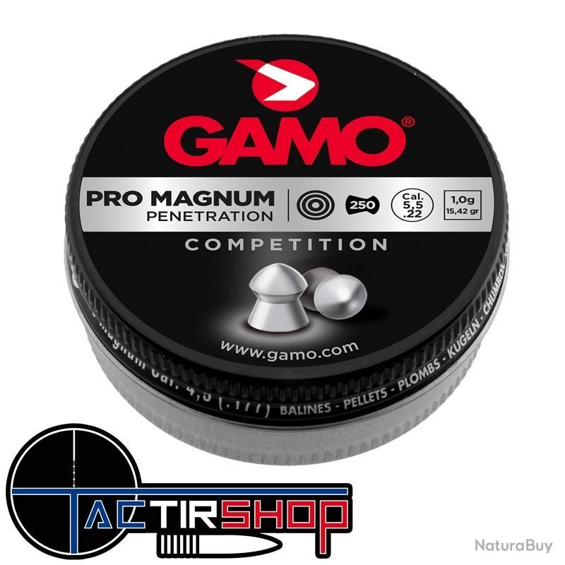 250 Plombs Gamo PRO MAGNUM PENETRATION cal. 5.5 mm - Plombs pour air ...