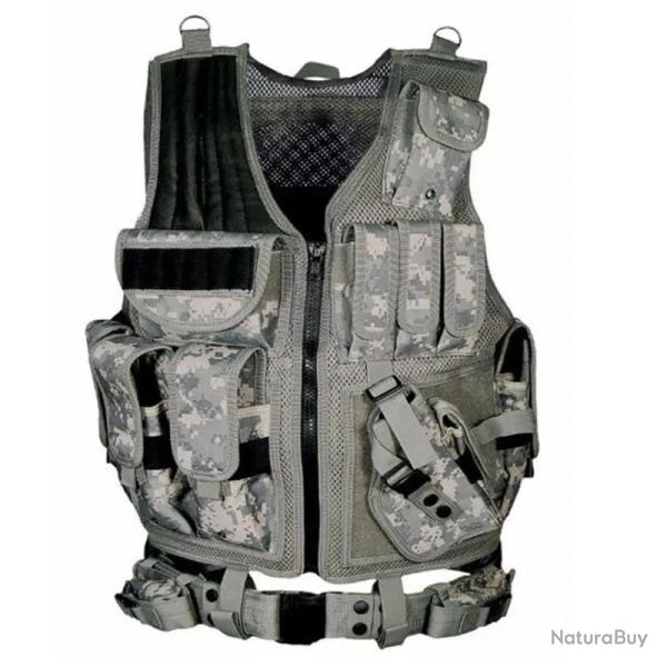 Gilet tactique militaire Swat multi-poches, gilets d'armure corporelle ...