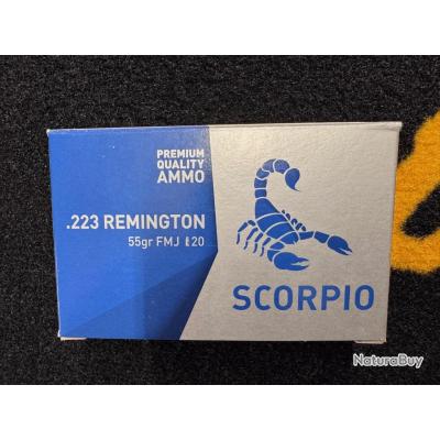 STV Scorpio 223 rem FMJ 55 grs (x1000) - Munitions de Catégorie B ...
