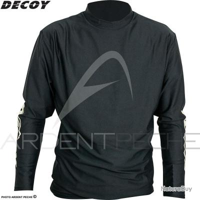 T Shirt DECOY Stretch under Black - Tee-shirts de Pêche (13424266)