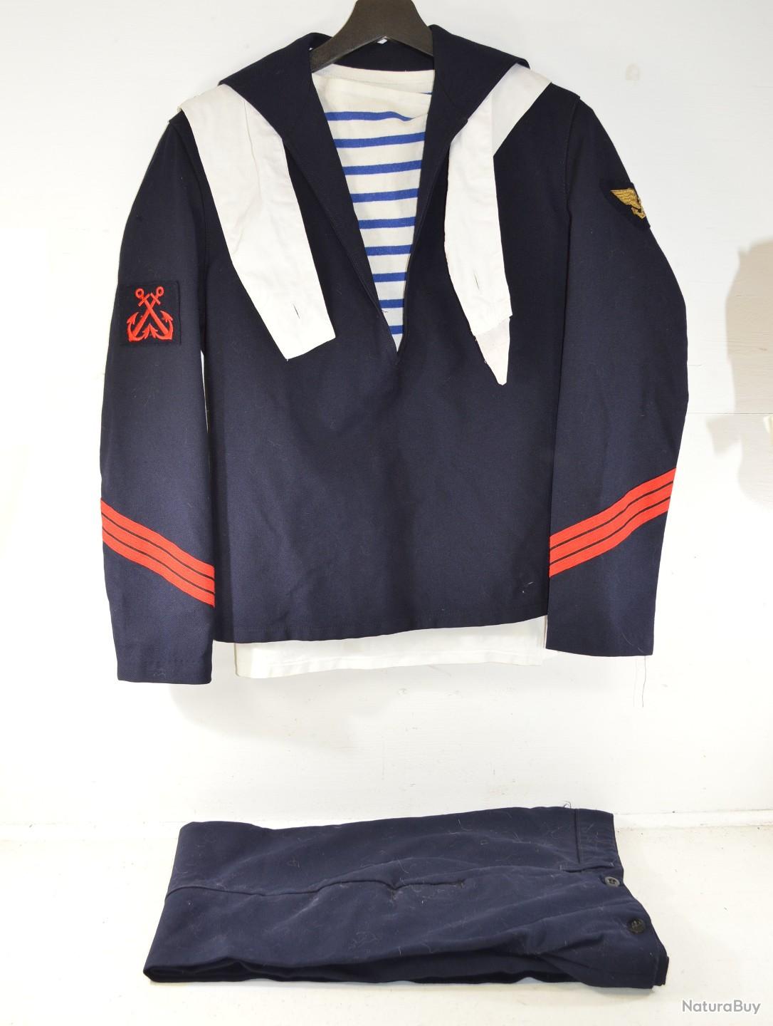 Uniforme de marin Français marine nationale. Caban, marinière, pantalon ...
