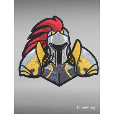 ÉCUSSON TEMPLIER - PATCH BRODÉ MÉDIÉVAL SCRATCH BLASON ARMURE 8 CM ...