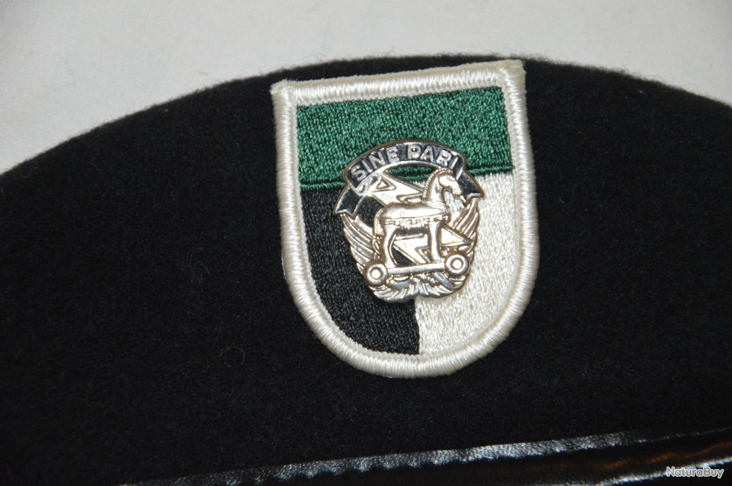 BERET NOIR AMERICAIN DES FORCES SPECIALES -VIETNAM-AMERICAN BLACK BERET ...