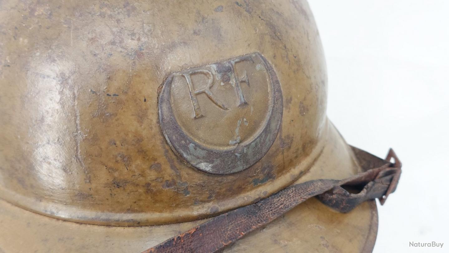CASQUE ADRIAN MODELE 15 TIRAILLEURS ARMÉE D'AFRIQUE - FRANCE WW1 ...