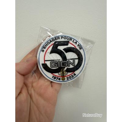 Authentique Écusson rondache GIGN - 50 ans - Insignes en tissu - Patchs ...