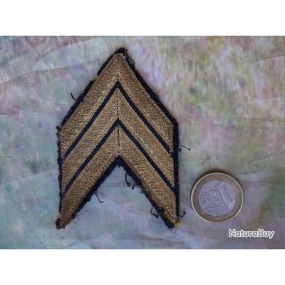 Insigne de bras grade galon modèle 45 sergent / chef - Epaulettes ...