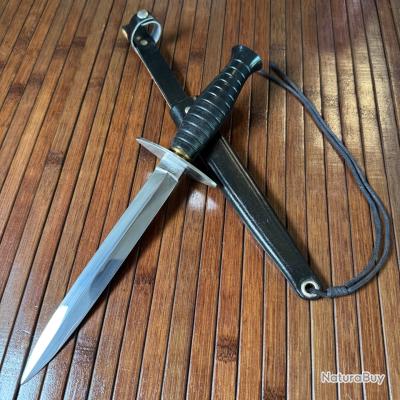 POIGNARD DE COMBAT COMMANDO SPÉCIAL BÉRET ROUGE INOX TAP ARMÉE FRANCE ...