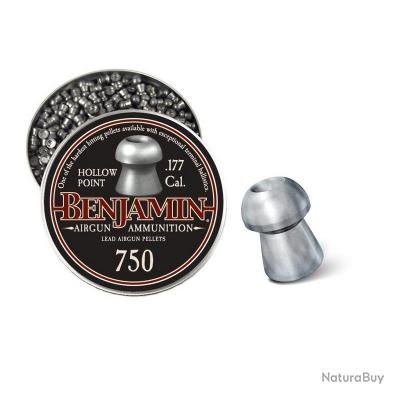 Plombs Benjamin Hunting Pellets Hollow Points 4.5mm - Plombs pour air ...