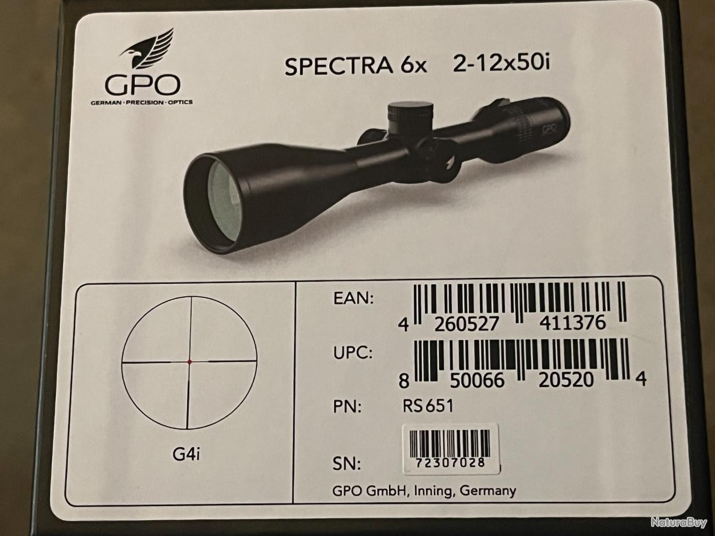 GPO SPECTRA 2-12 x 50 - Lunettes d'affût et d'approche (13715598)