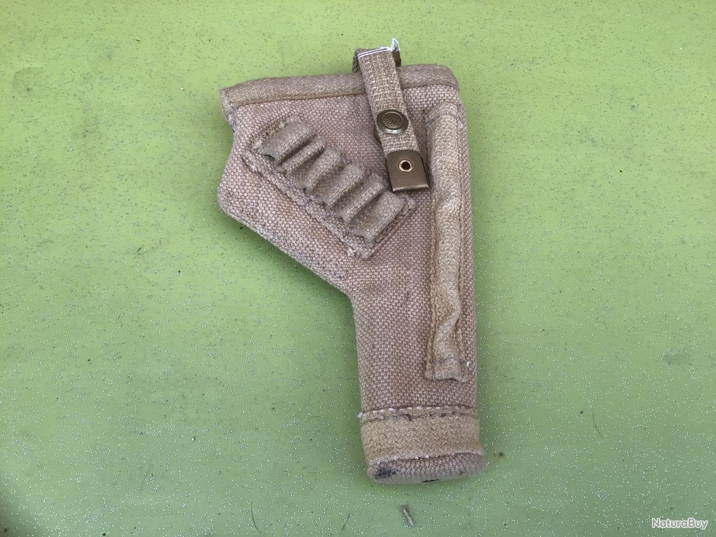 VENDU PAR LE-CUIRASSIER ETUI POUR REVOLVER ANGLAIS WEBLEY EN TOILE ...