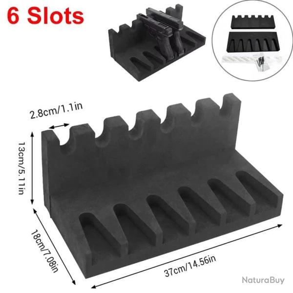 6/5/4/3/2 Card Tactical Pistol Gun Rack Rifle Wall Mount Brace Gun ...