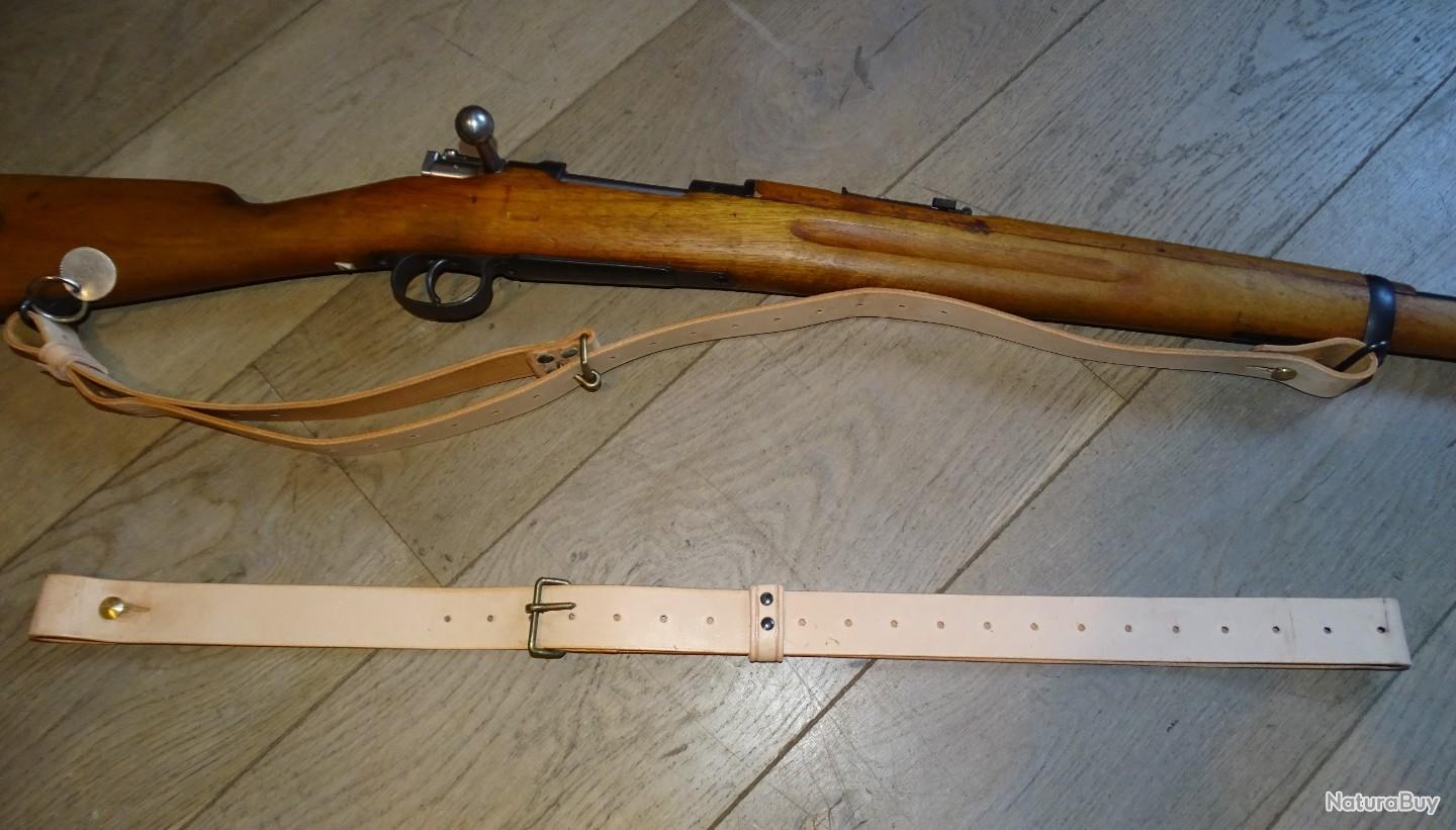 Bretelle en cuir fauve pour Mauser carl Gustav M96 suédois - Surplus ...